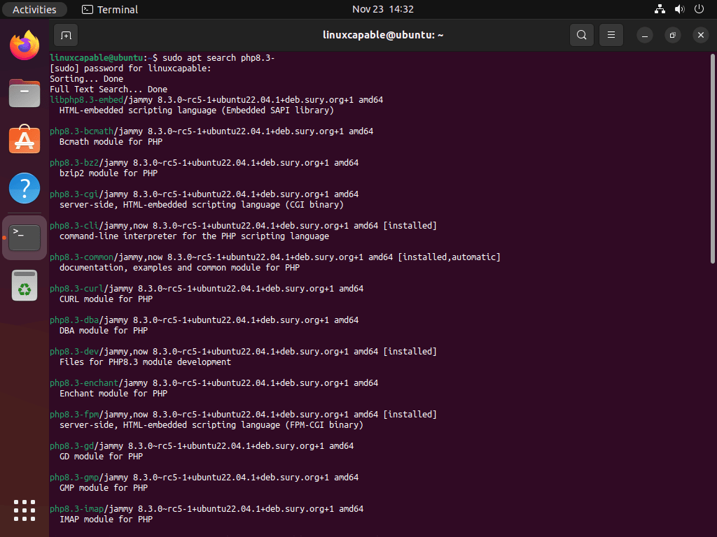 How to Install PHP 8.3 on Ubuntu 22.04 or 20.04 - LinuxCapable